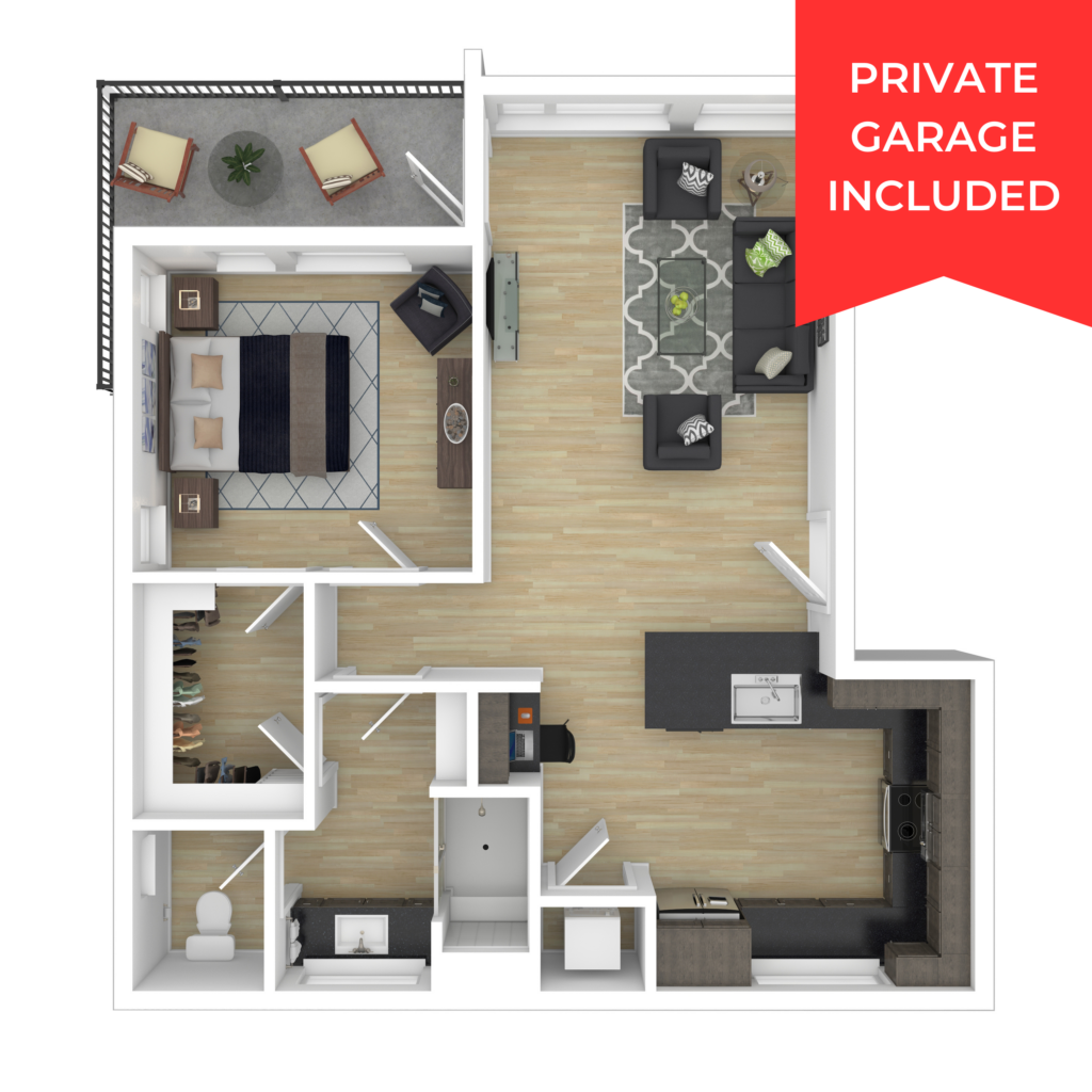 Contemporary Apartment Floor Plans in Austin, TX - Presidium Tech Ridge